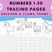 Number Tracing 1-20 Worksheet, Transport Theme, Number Writing Practice ...
