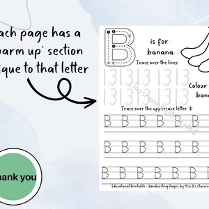Alphabet Tracing A-Z, Handwriting Practice, Uppercase and Lowercase ...