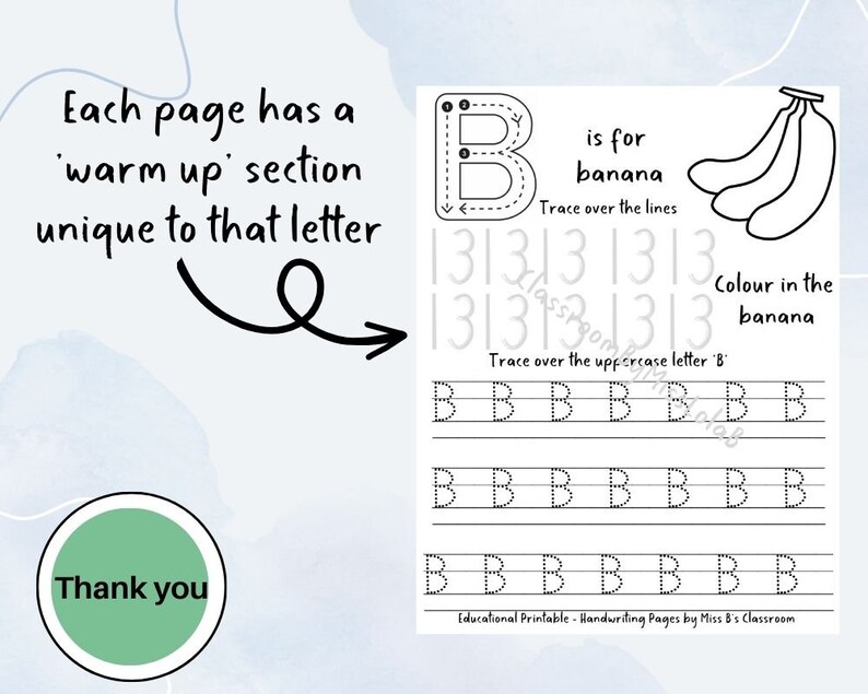 Alphabet Tracing A-Z, Handwriting Practice, Uppercase and Lowercase ...