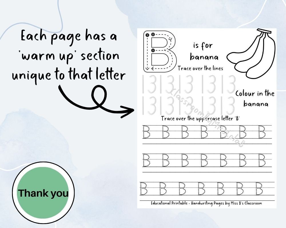 Alphabet Tracing A-Z, Handwriting Practice, Uppercase and Lowercase ...