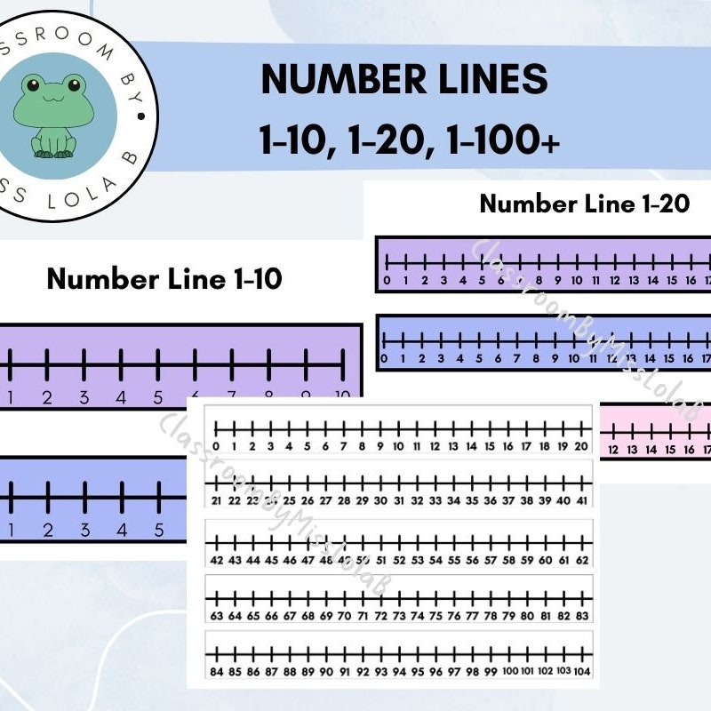 Number Line 10 to 20 - Etsy