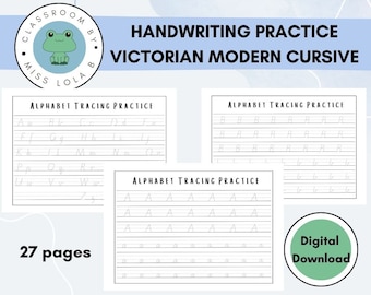 27 Pages Handwriting Practice, Uppercase and Lowercase, Dotted Letters ...
