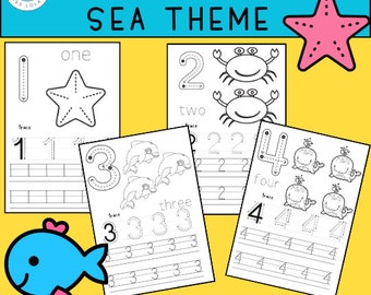 Number Tracing 1-20 Worksheet, Transport Theme, Number Writing Practice ...