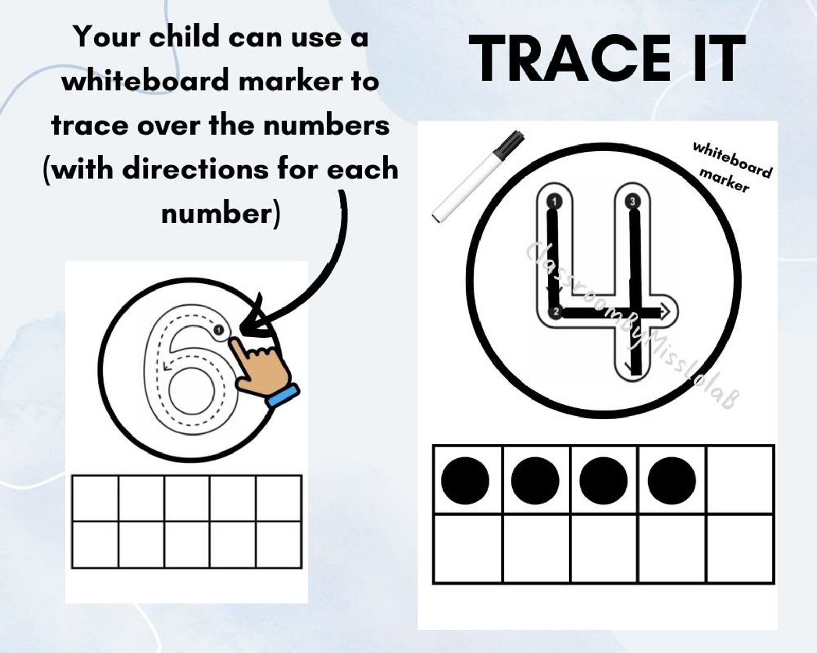 Number Worksheets 1-10, Tracing, Make It, Finger Tracing, Tens Frame ...