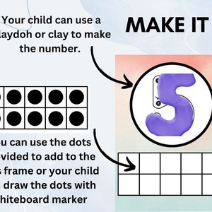 Number Posters 1-10, Tracing, Make It, Finger Tracing, Tens Frame ...