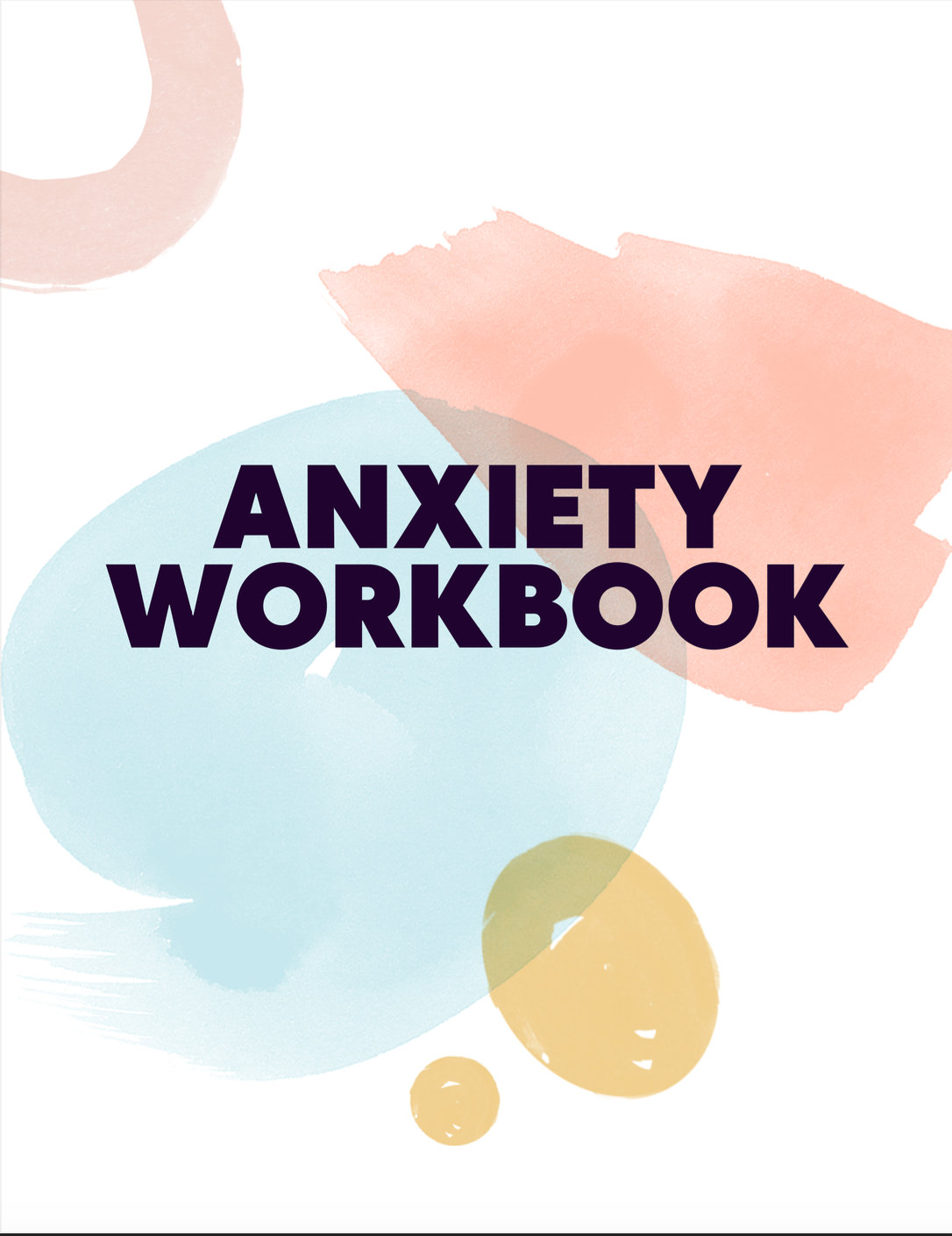 Anxiety Workbook, Printable PDF, Reusable, Mental Health, Self-help ...