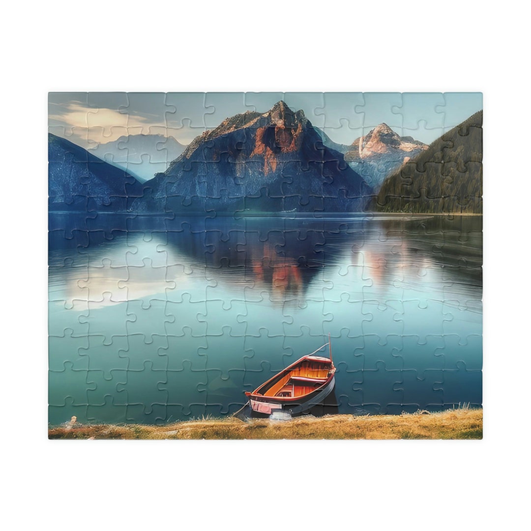 Mountain Lake Jigsaw Puzzle - Etsy