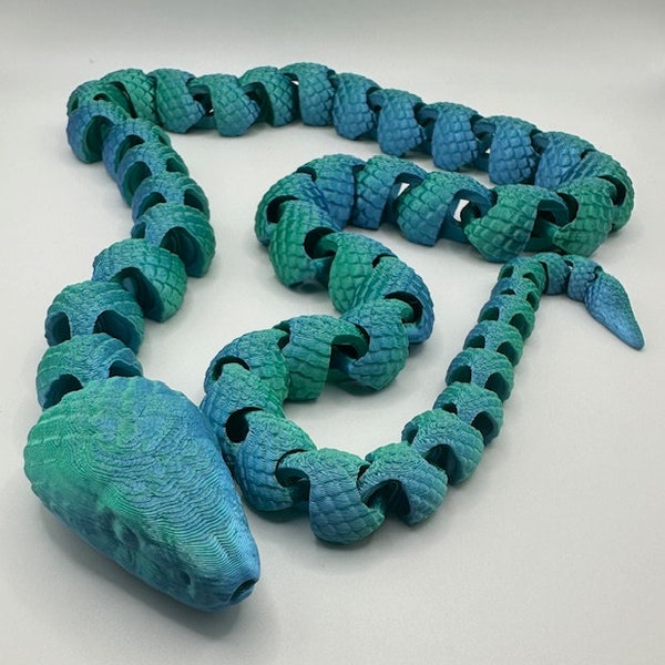 3d Printed Articulated Long Snake - Etsy