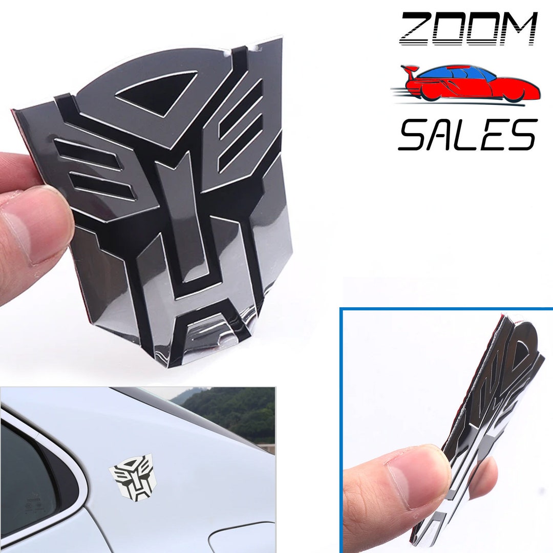 Autobots Chrome Aluminium Badge Car - Transformers - Thin Emblem - Etsy