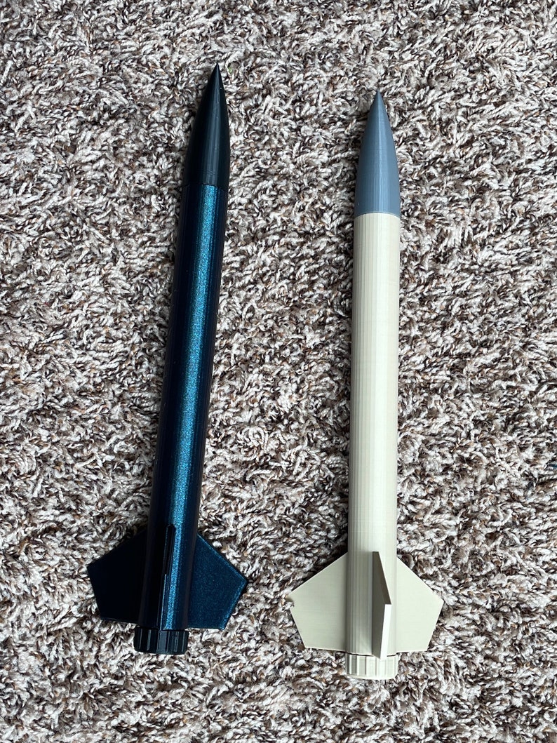 Reusable 3d Printed Model Rocket Etsy