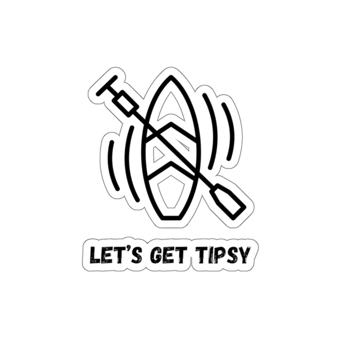 Paddle Board Die-cut Stickers, Stand up Paddle Boarding, Paddle, Paddle ...