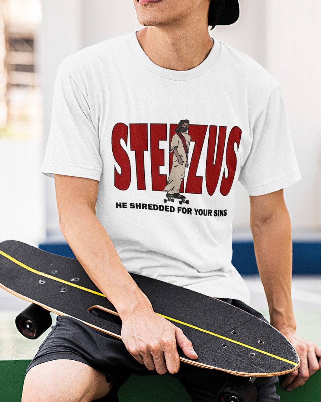 Steezus Christ He Shredded for Your Sins Short-sleeve Unisex - Etsy