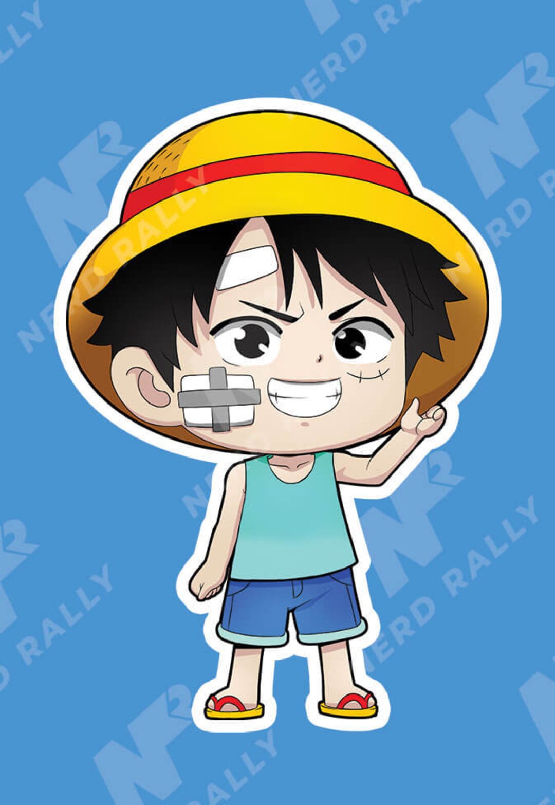 Kawaii Chibi Straw Hat Pirate Boy - Etsy