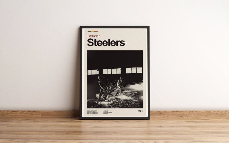 Pittsburgh Steelers Poster NFL Poster Wall Decor - Etsy