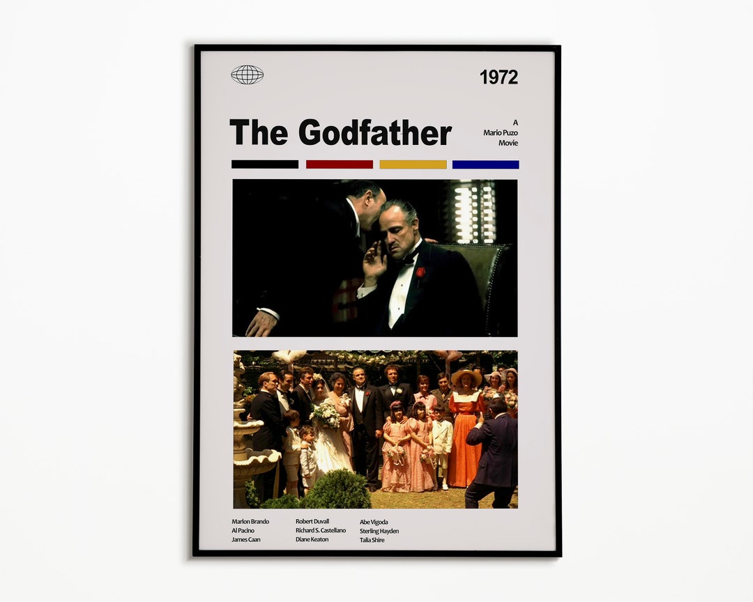 The Godfather Poster the Godfather Print Film Vintage Poster Minimalist ...