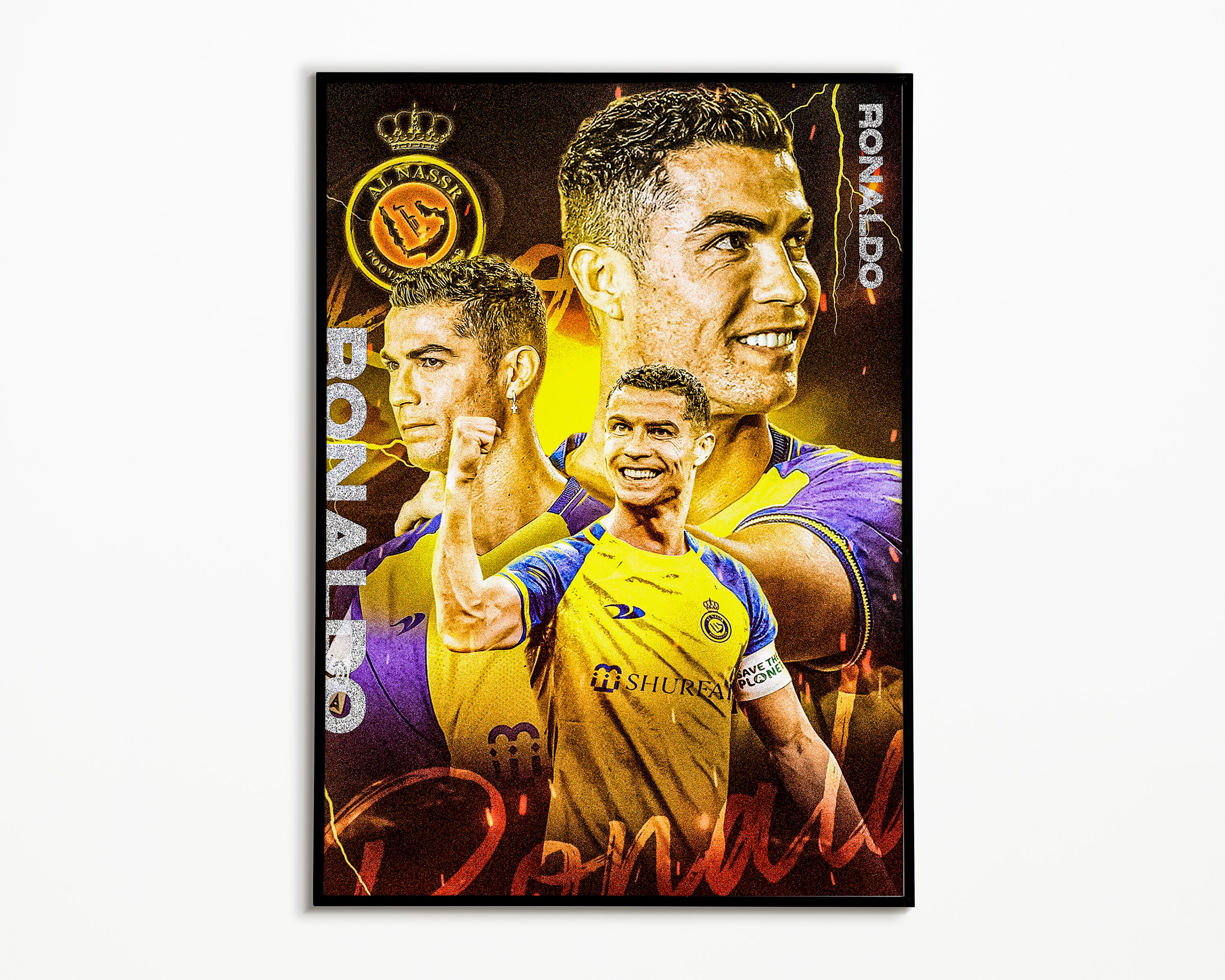 Cartel De Cristiano Ronaldo Cartel De Ronaldo Al Nassr Decoración