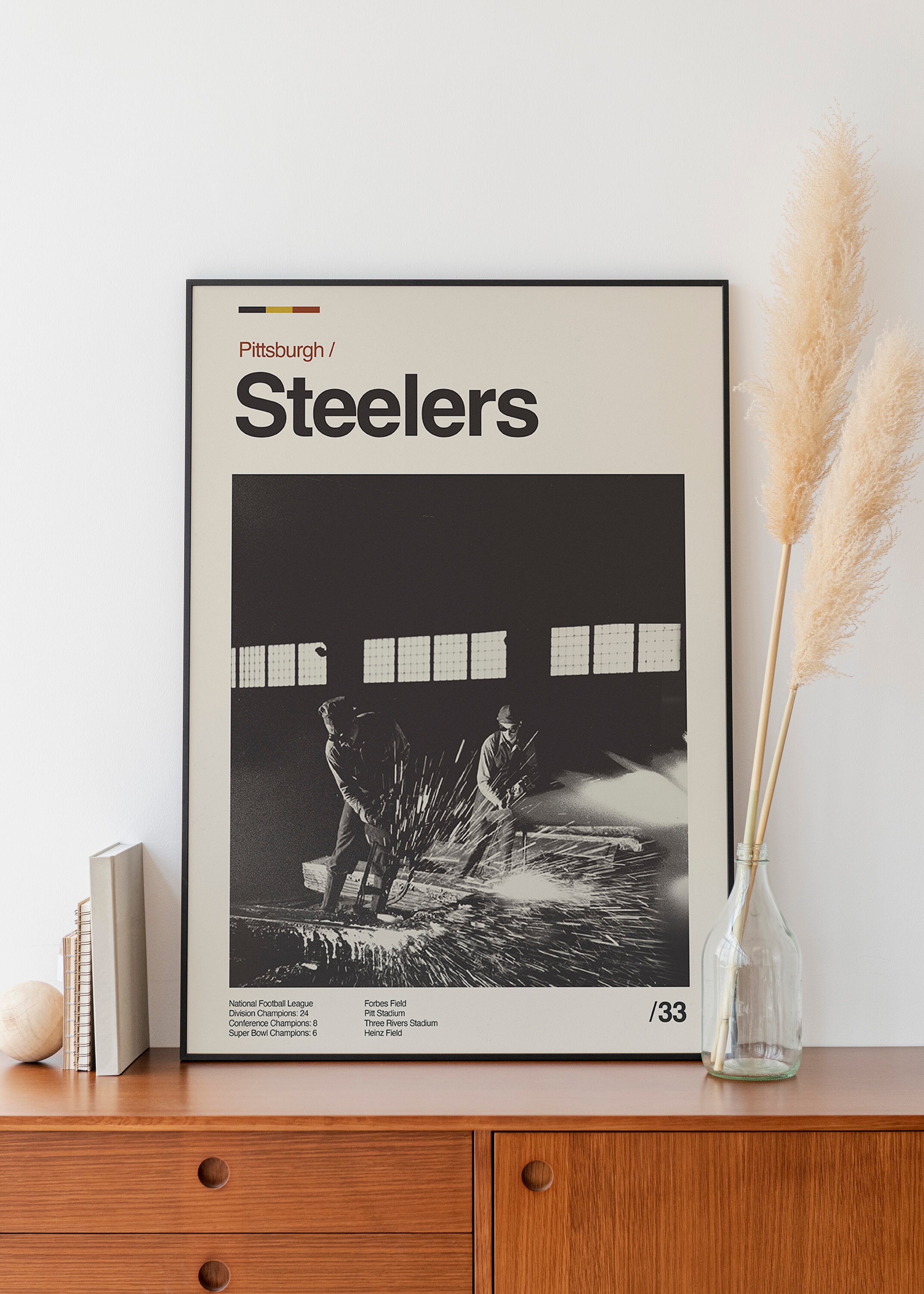 Pittsburgh Steelers Poster NFL Poster Wall Decor - Etsy