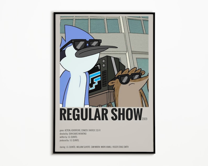 Regular Show Poster Regular Show Tv Series Poster Minimalist Poster ...