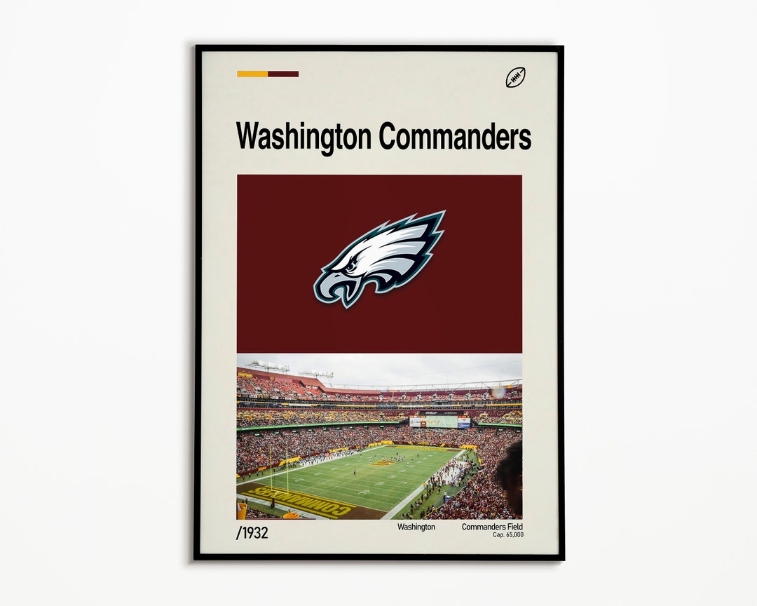 Washington Commanders Poster Washington Commanders Print Commanders ...