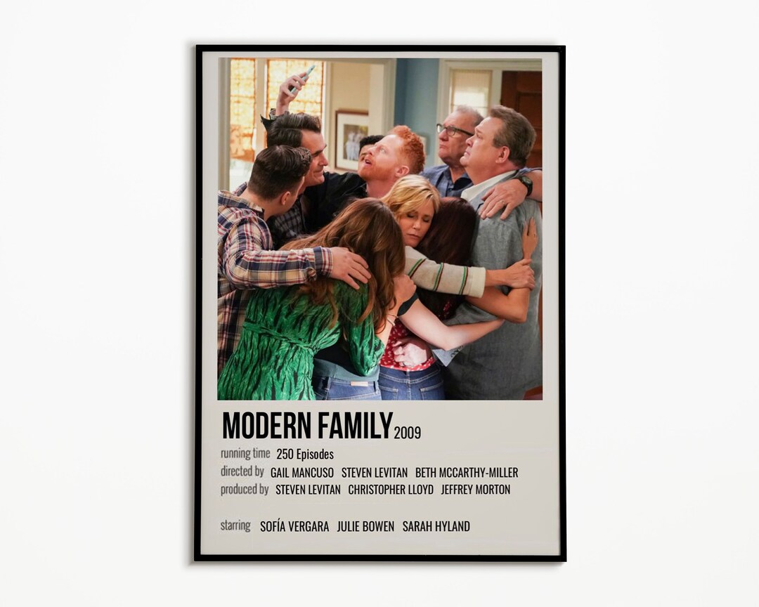 Modern Family Poster Modern Family Comedy Tv Series Poster Wall Art ...