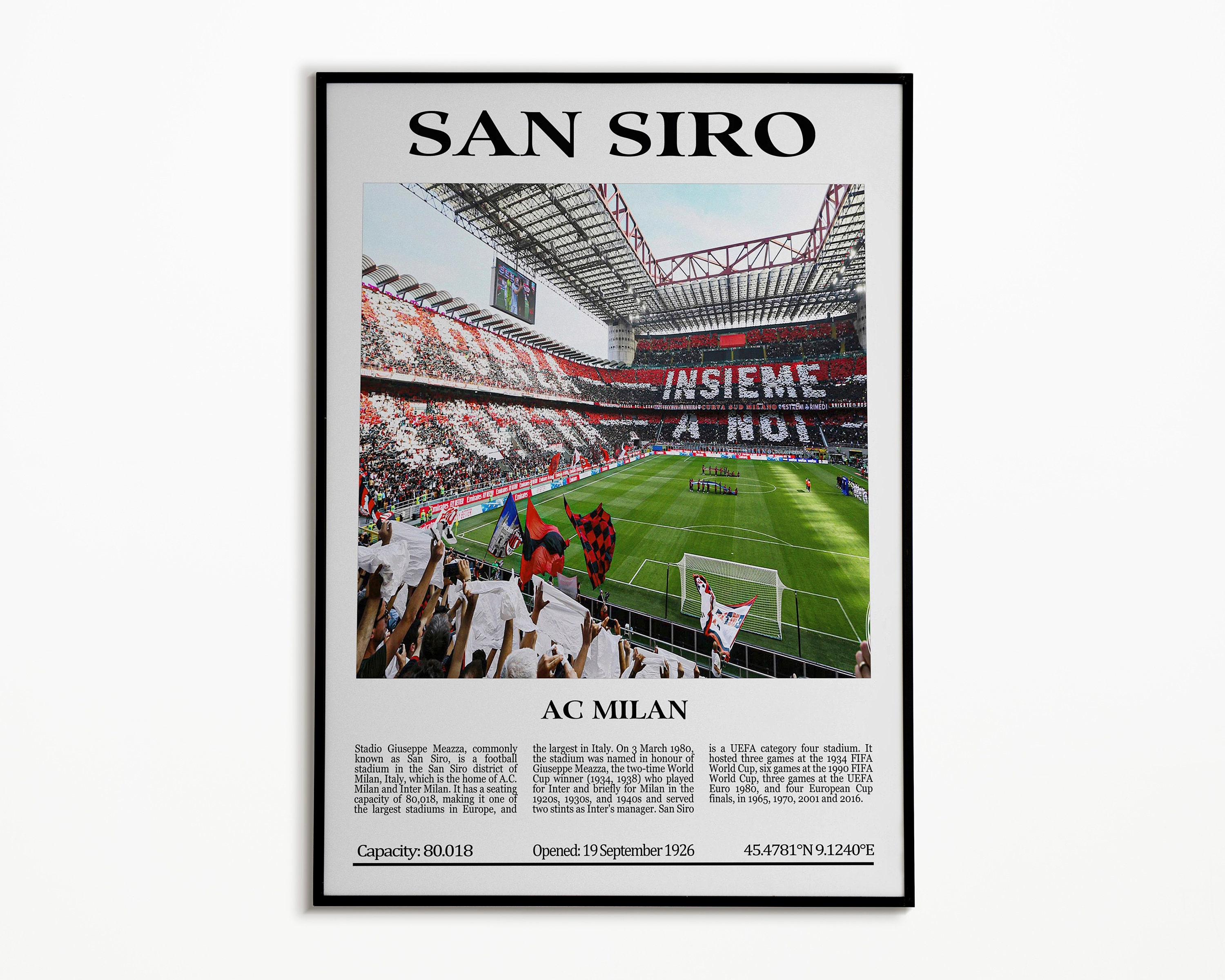 San Siro Poster Inter Milan Stadium Poster Inter San Siro Poster Soccer ...