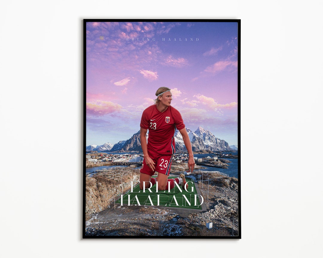Erling Haaland Poster Haaland Norway Poster Haaland Wall - Etsy