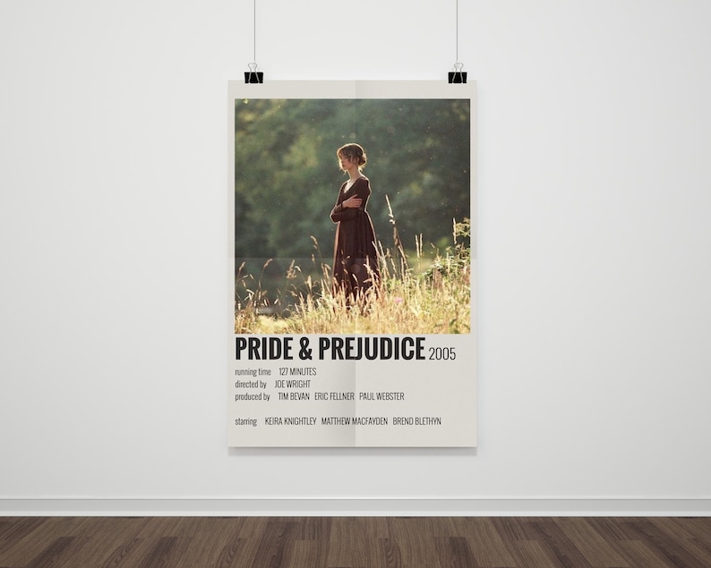 Pride & Prejudice Poster Pride and Prejudice Keira Knightley Poster ...