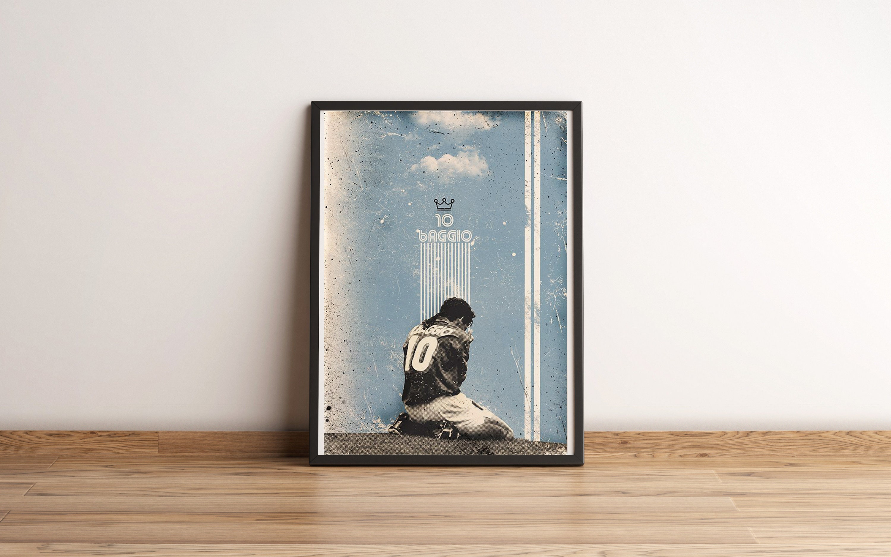 Roberto Baggio Poster Roberto Baggio Italy Football Poster Roberto ...