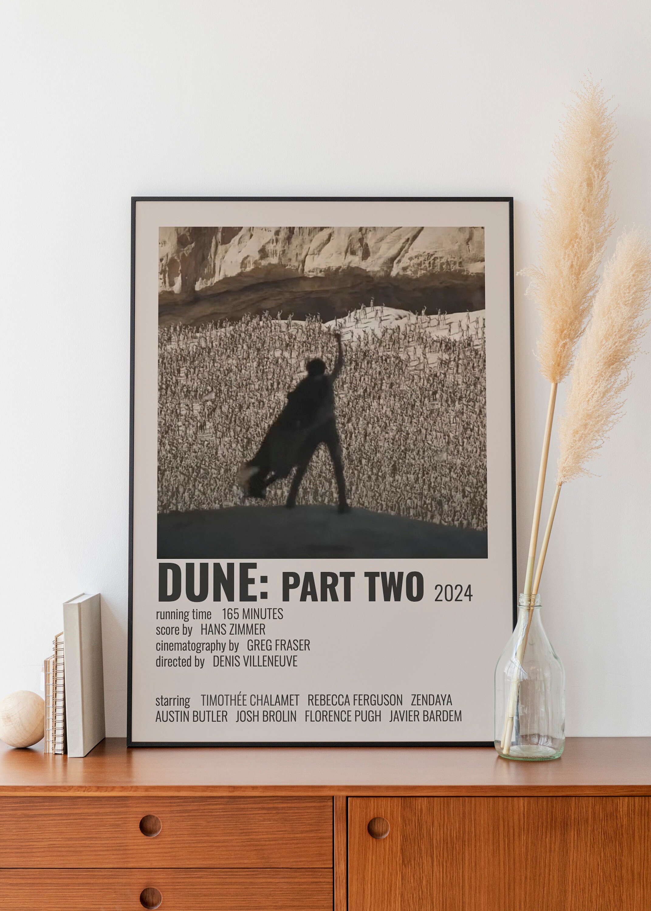 Dune 2 Poster Dune: Part Two Poster Vintage Movie Poster Minimalist ...