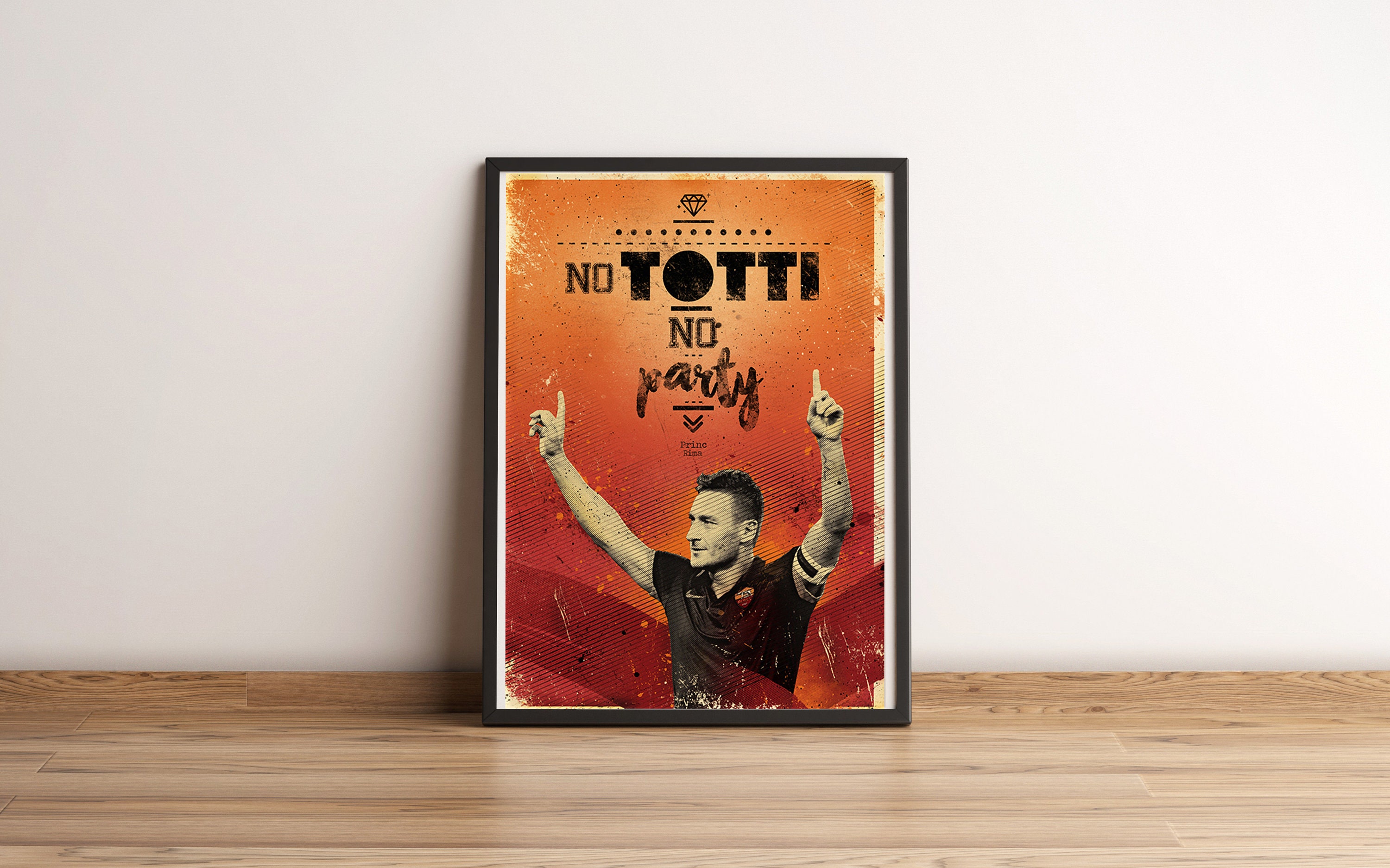 Francesco Totti Poster Francesco Totti Rome Poster Football Legends ...