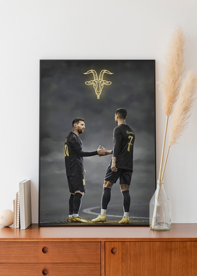 Lionel Messi Cristiano Ronaldo Poster Cristiano Ronaldo Lionel Messi ...