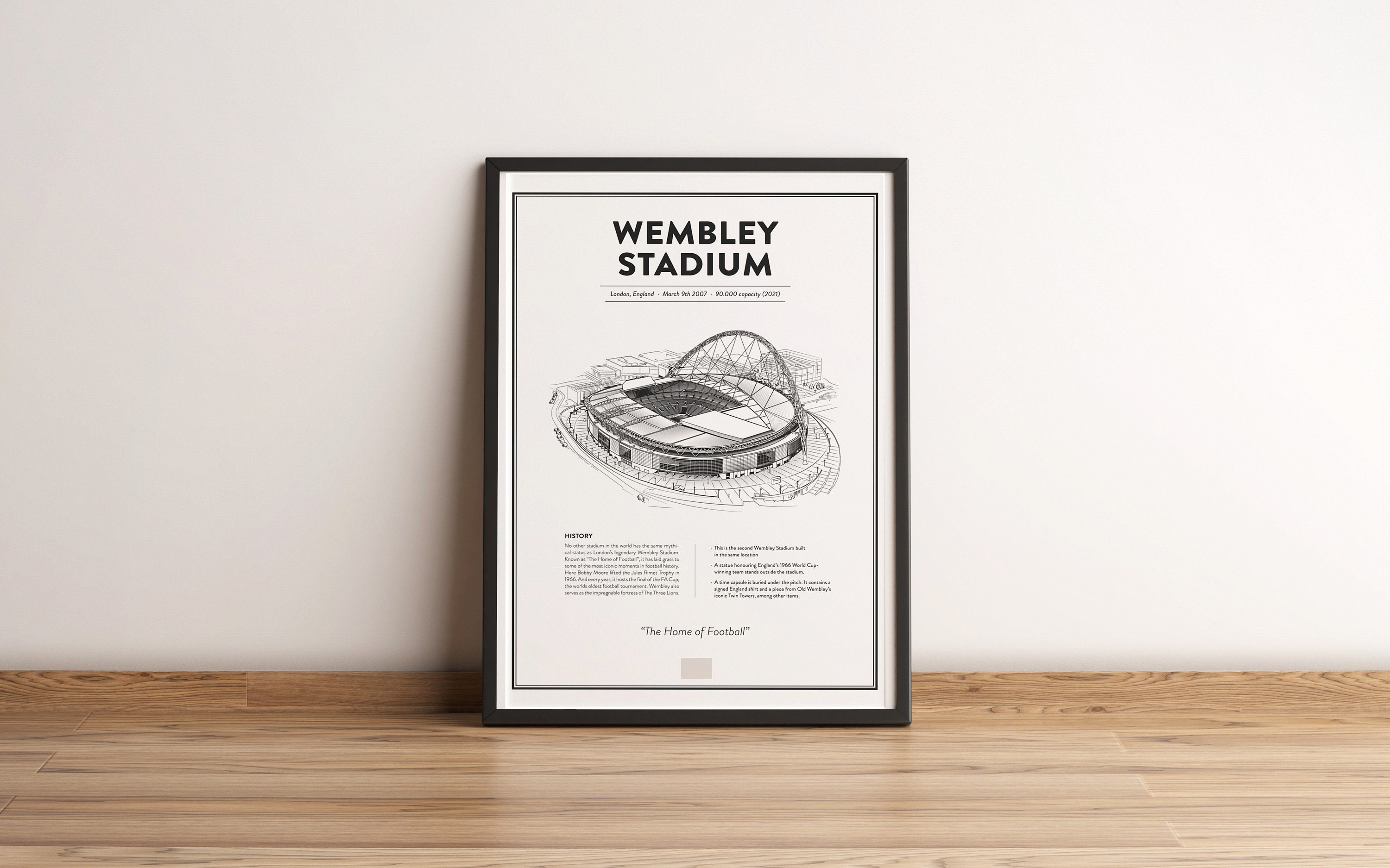 Wembley Stadium Poster Wembley Poster Soccer Stadium Poster Wembley ...