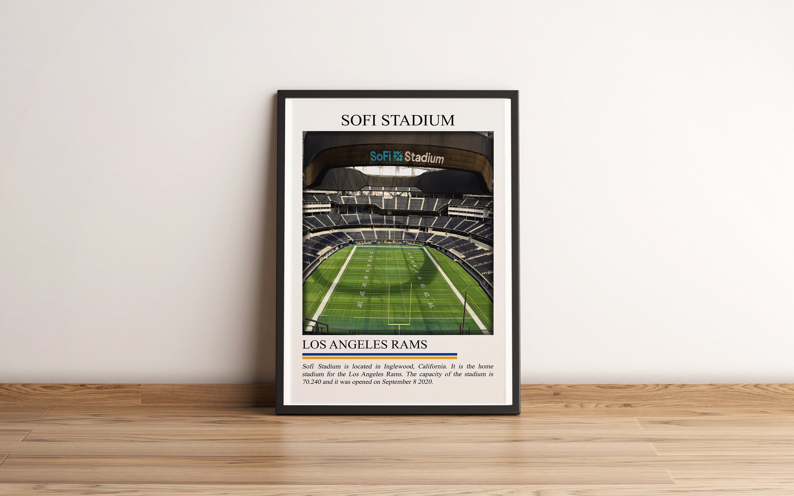 Sofi Stadium Poster Sofi Stadium Print Los Angeles Rams Stadium Poster ...