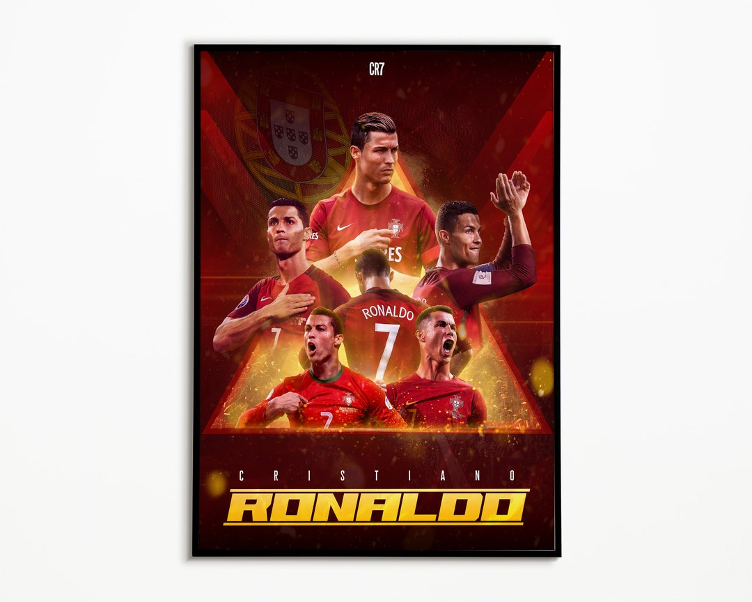 Cristiano Ronaldo Poster Ronaldo GOAT Poster Cristiano - Etsy UK