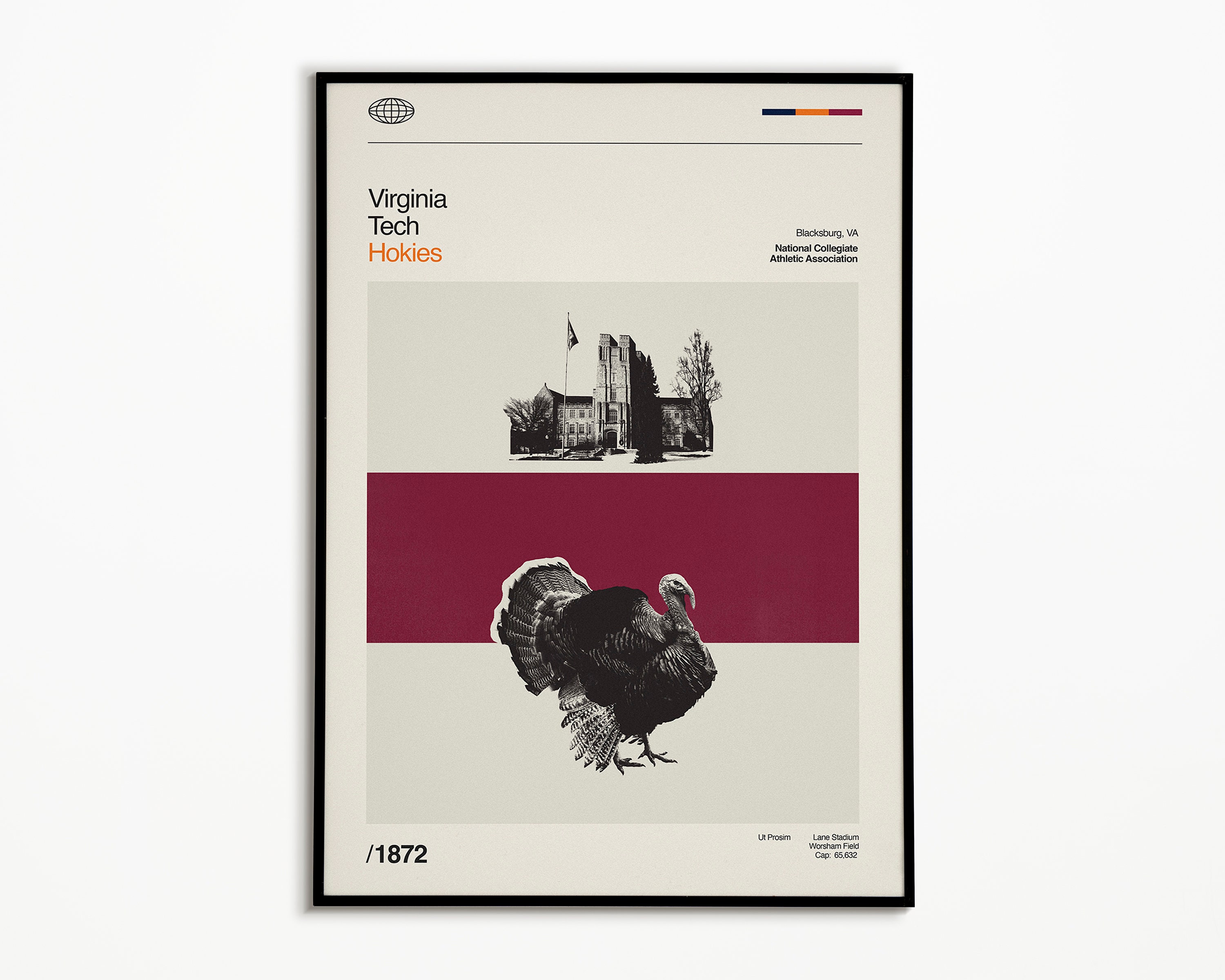 Virginia Tech Hokies Poster NFL Poster Wall Decor - Etsy