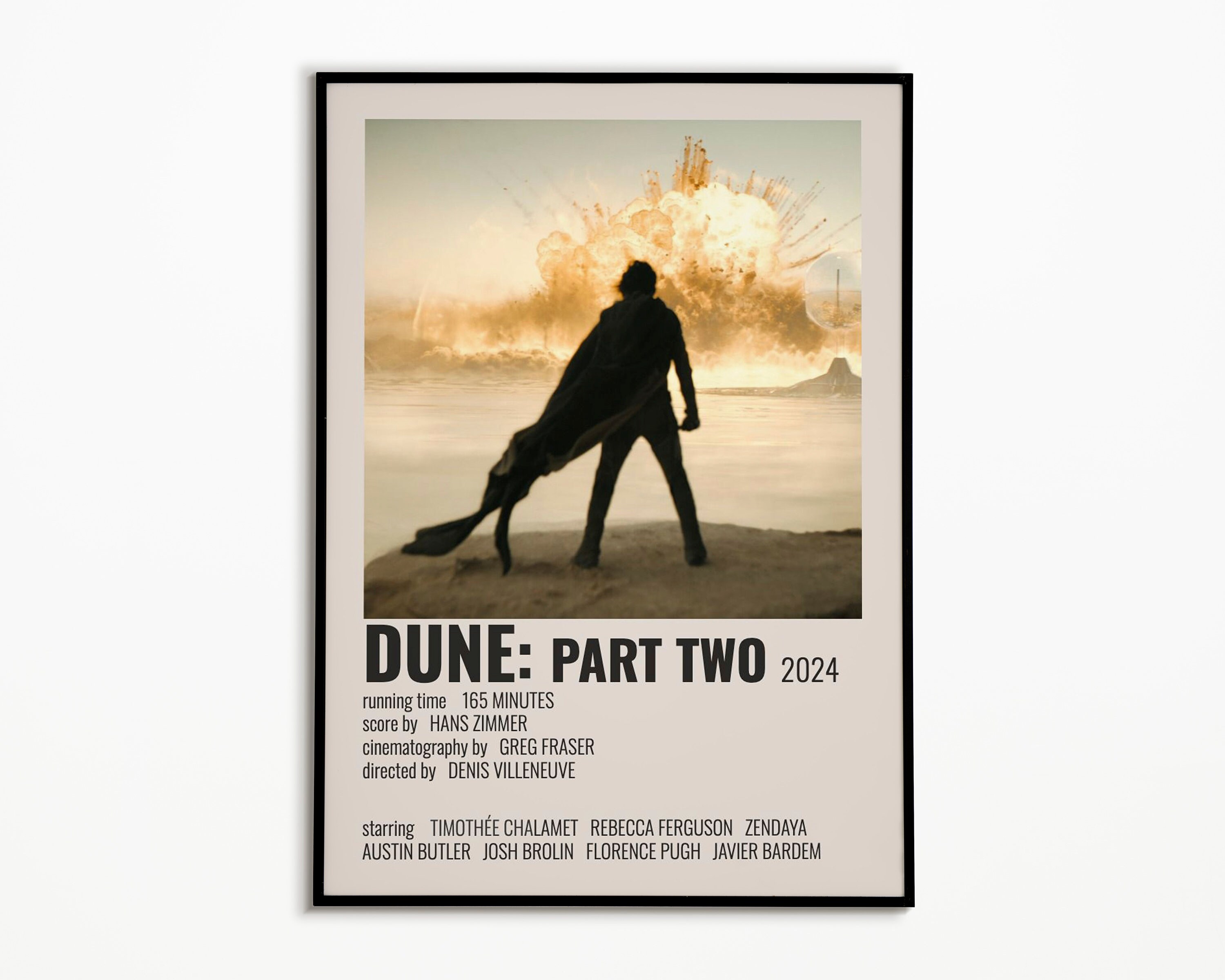Dune 2 Poster Dune: Part Two Poster Vintage Movie Poster Minimalist ...