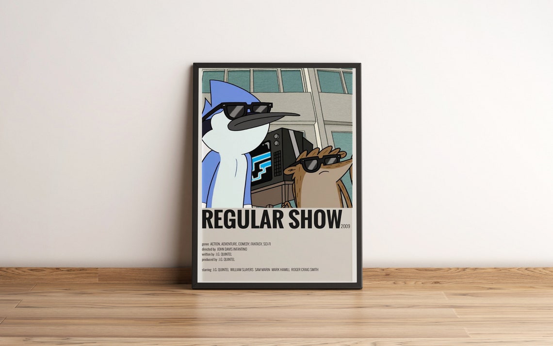 Regular Show Poster Regular Show Tv Series Poster Minimalist Poster ...