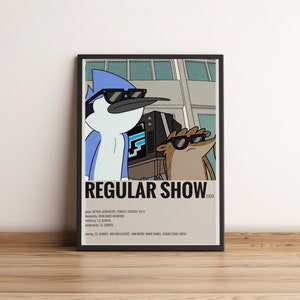 Regular Show Poster Regular Show Tv Series Poster Minimalist Poster ...