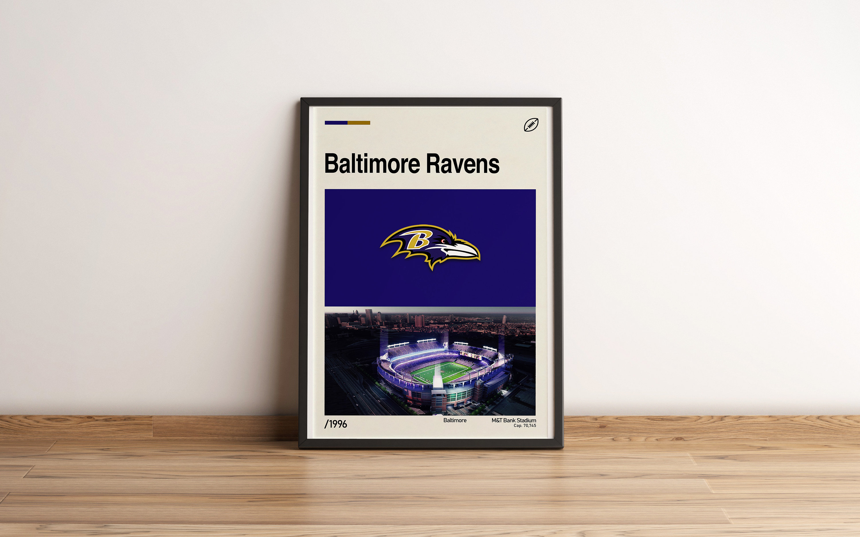 Baltimore Ravens Poster Baltimore Ravens Stadium Print M&T Bank Stadium ...