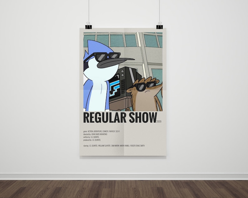 Regular Show Poster Regular Show Tv Series Poster Minimalist Poster ...