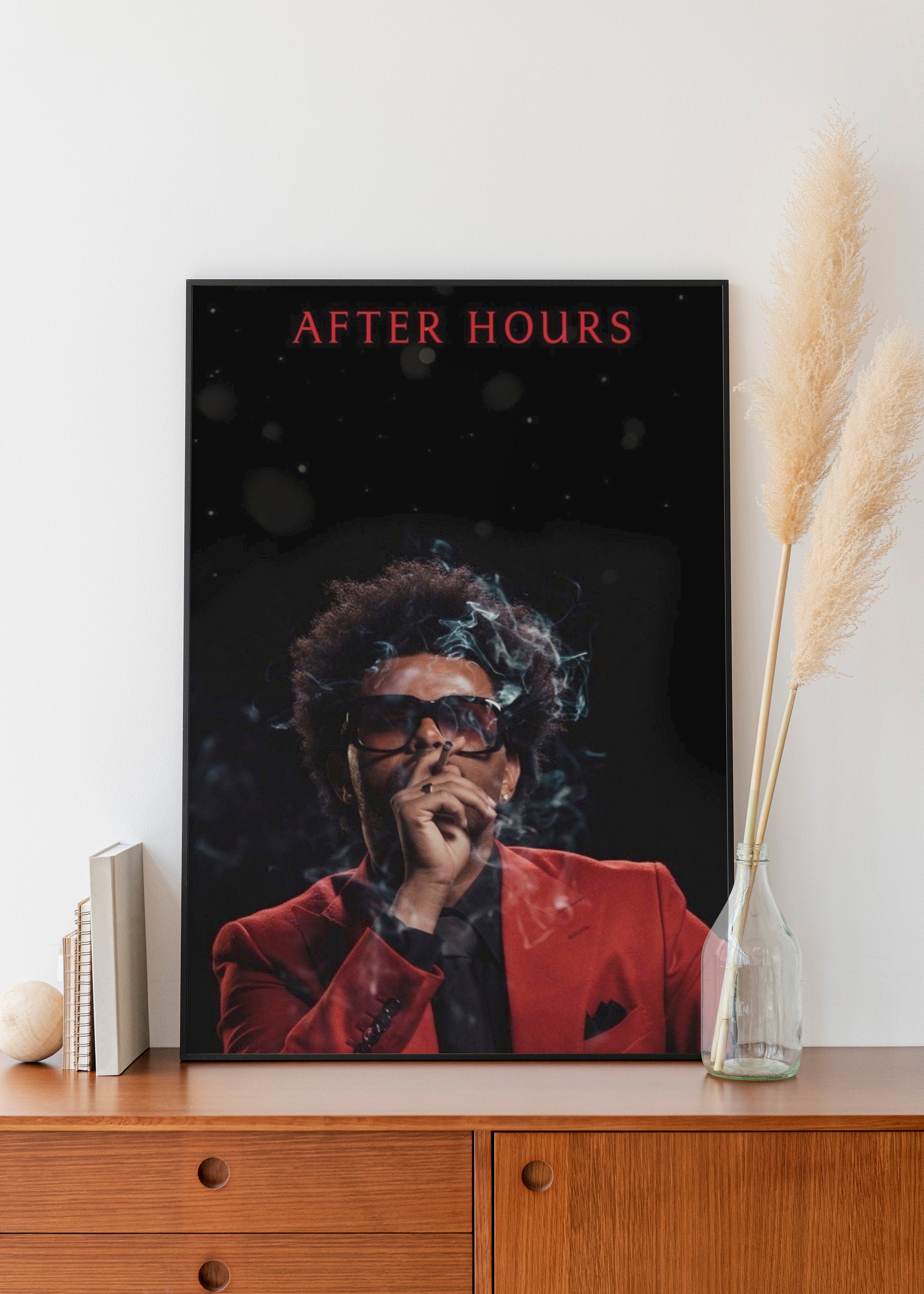 The Weeknd Poster the Weeknd Red Black Poster the Weeknd - Etsy Australia
