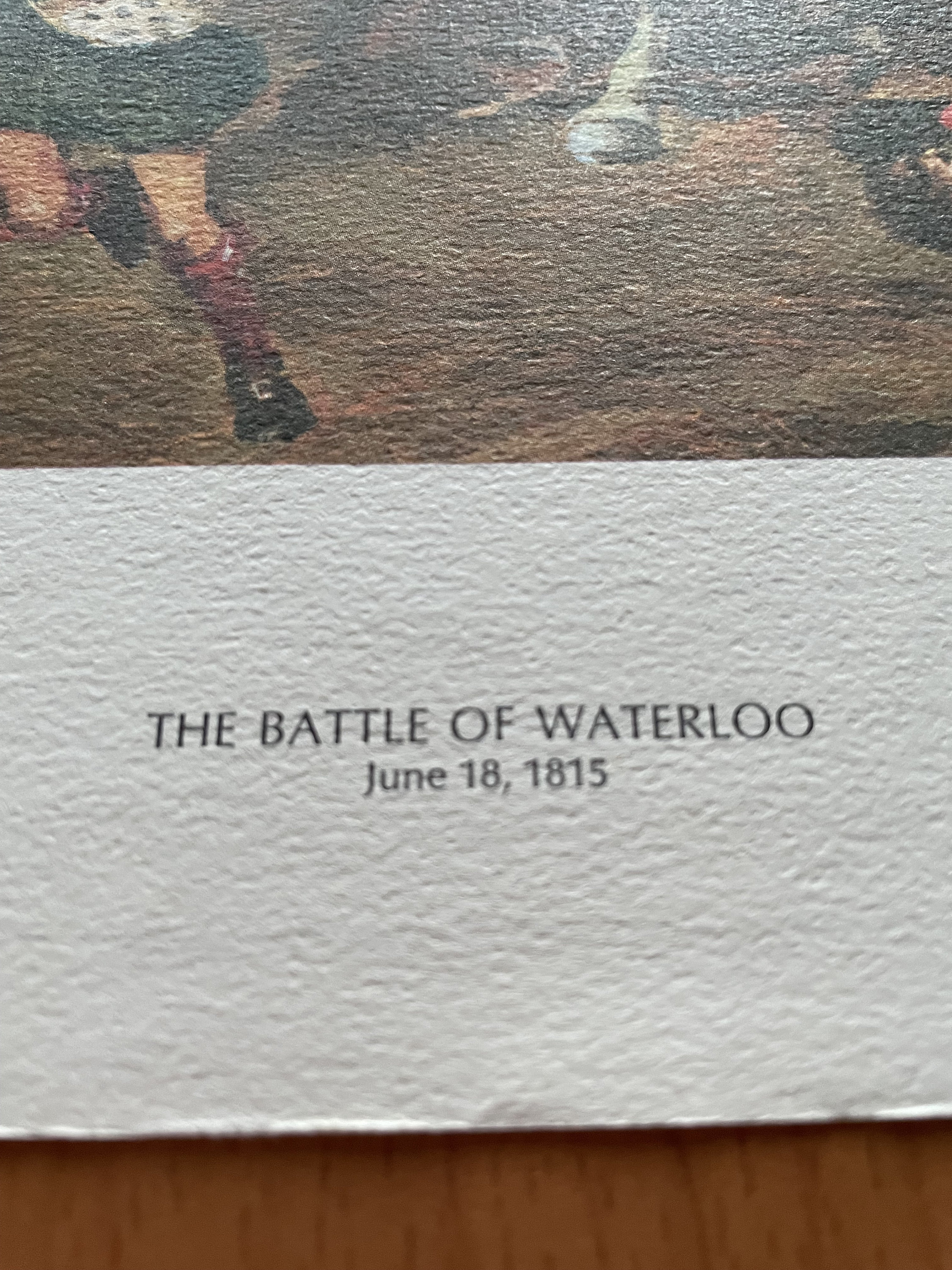 The Battle of Waterloo June 18 1875 Vintage Print From the Wilkinson ...