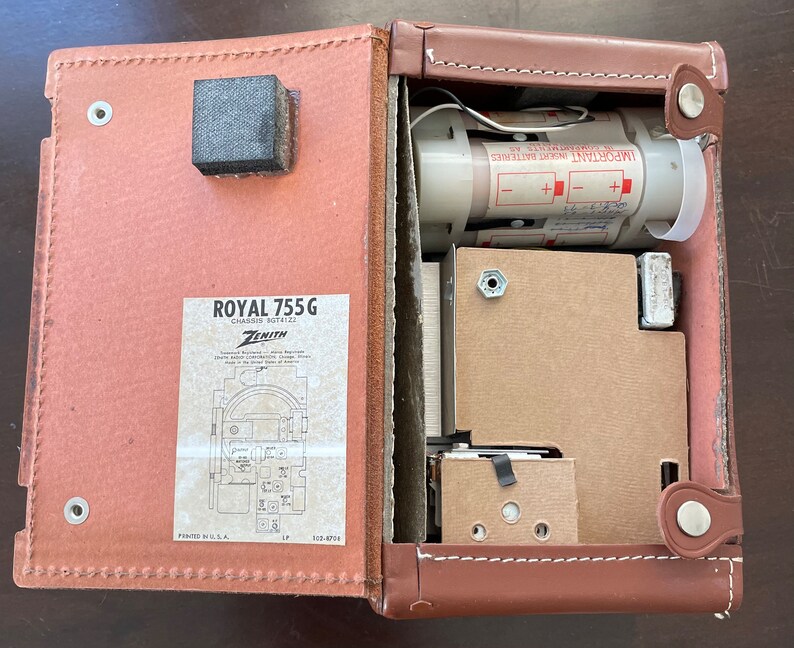 Vintage Zenith Transistor Radio Royal Model 755G. Work - Etsy
