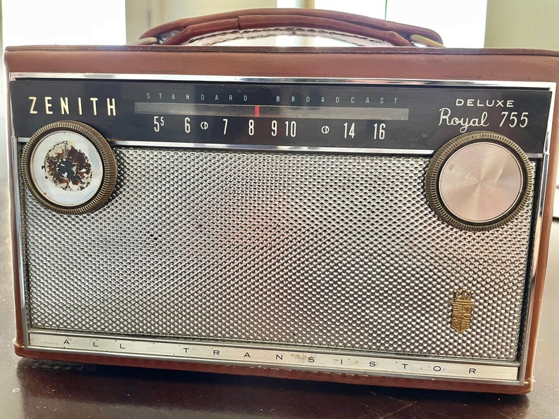 Vintage Zenith Transistor Radio Royal Model 755G. Work - Etsy