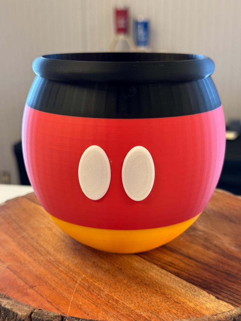 Mickey Mouse 3D Printed Planter for Disney World Fans - Etsy
