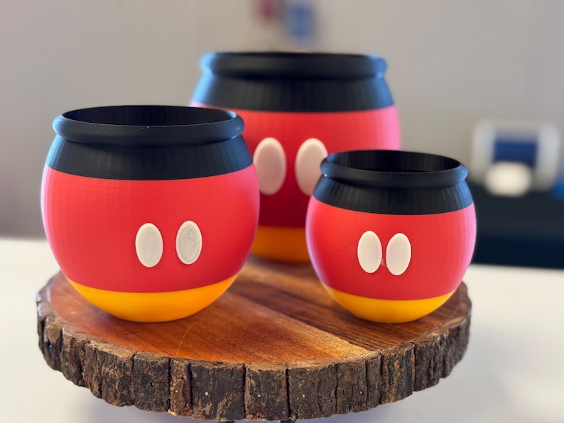 Mickey Mouse 3D Printed Planter for Disney World Fans - Etsy