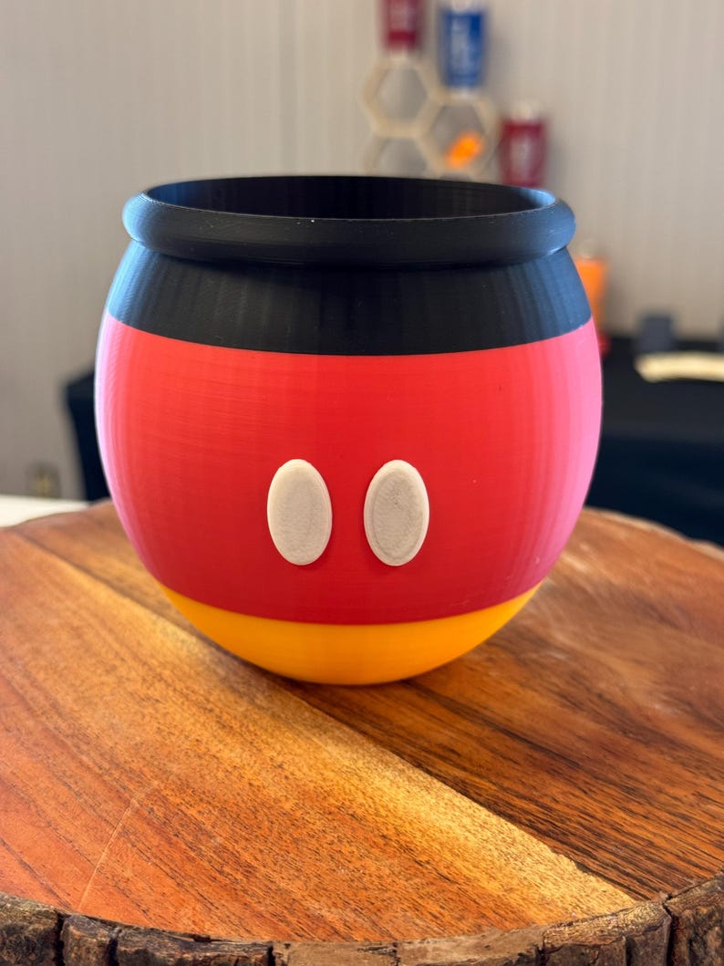 Mickey Mouse 3D Printed Planter for Disney World Fans - Etsy