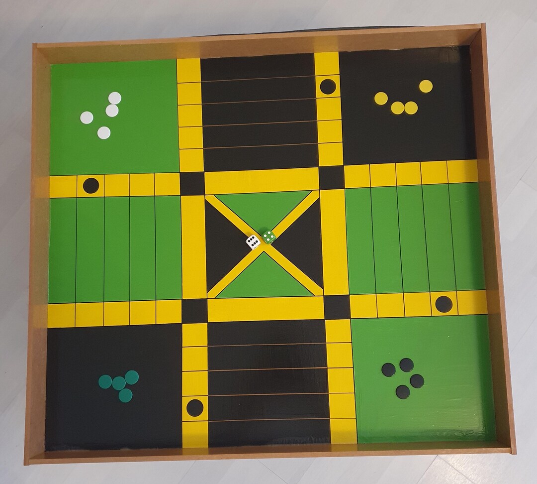Classic Ludo Board Jamaica Colours - Etsy