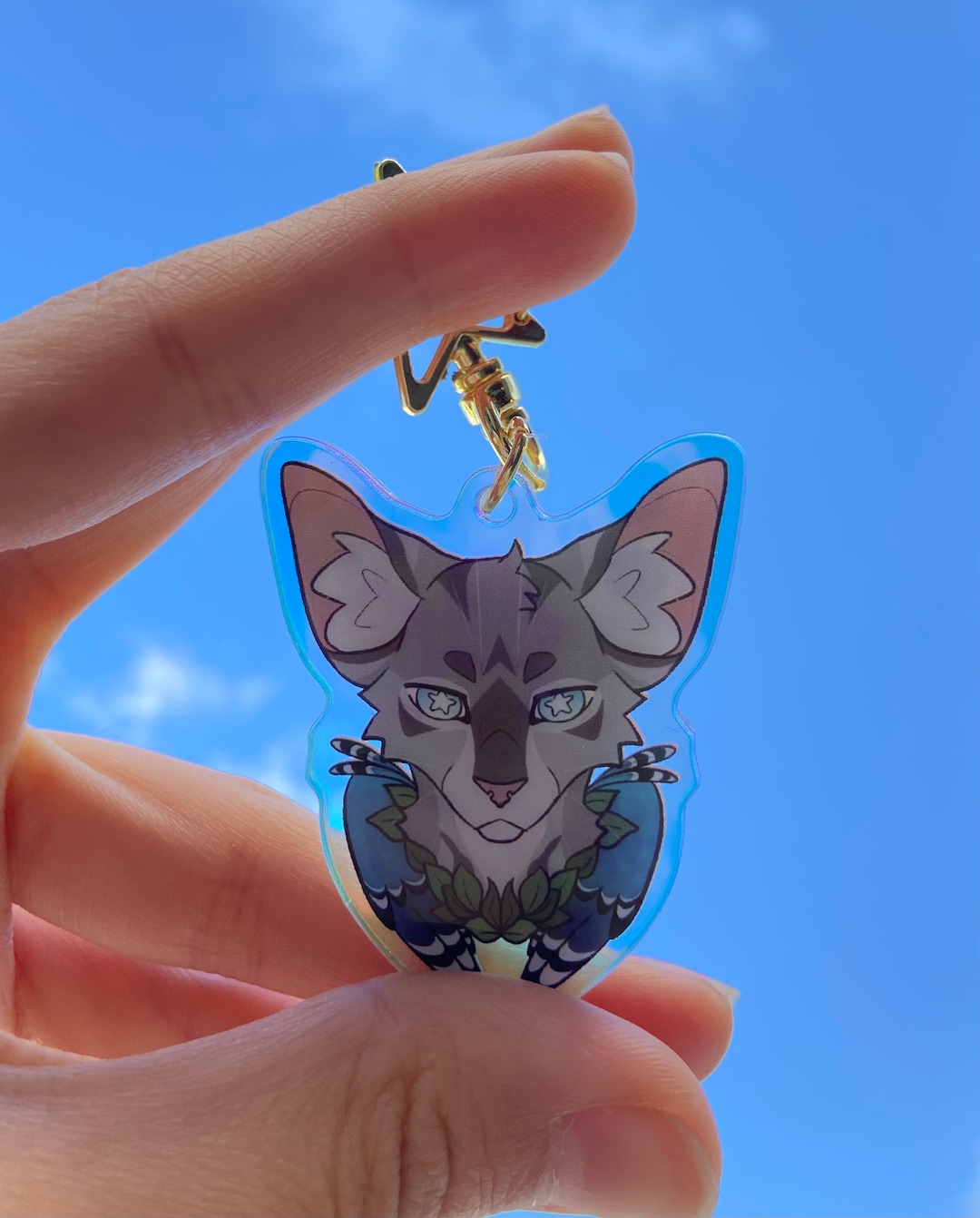 Jayfeather Warrior Cats Acrylic Charm - Etsy