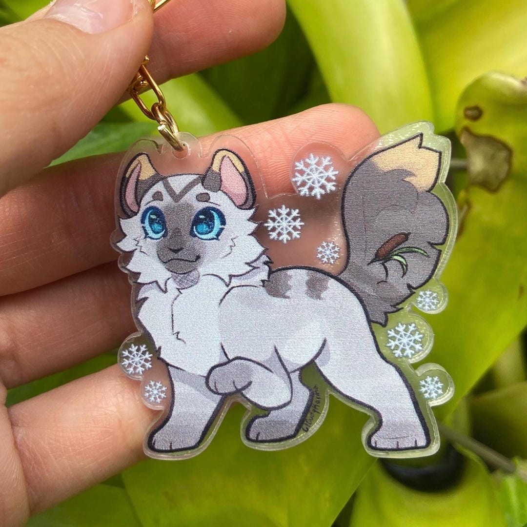 Frostpaw Warrior Cats Acrylic Charm - Etsy